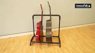 triple vertical guitar stand foldable multi guitar rack stand