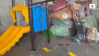 oem outdoor play swing set amusement park playground equipment uv resistance