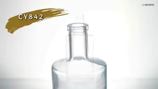 crystal white super flint glass liquor bottles 750ml cork top 760g cy-842