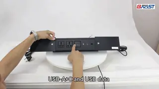 rohs embedded sliding socket power outlet for conference table