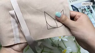 ribbon twill cotton envelope bag recyclable washable for clothes