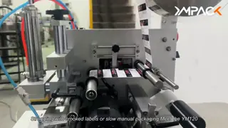 mini tabletop cardboard bottle flat labeling packing machine semi automatic manual ce certificated