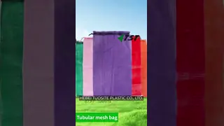 heavy durable poly mesh tubular mesh bag onion potatoes mesh produce bags