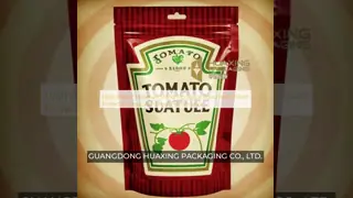 custom thickness stand up pouches tomato sauce pouch modern shape oem logo