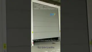 industrial fast door with high-speed operation and high-frequency performance for industrial product