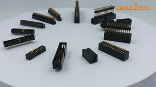 1.27mm dual row box header non-standard connector 180 degree gold plated