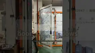 australian standard 100 series casement door with 6063-t5 aluminum alloy and double-layer tempered