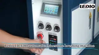 ledio stainless steel automatic rhinestone trimming & embroidery machine with custom fabric options