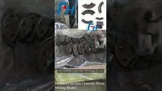 concrete mixer wear blades (assorted arc types) | fh® oem replacement parts for global markets