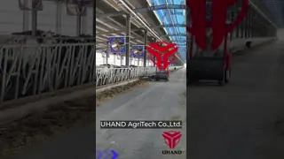 automatic feeding system electric feed pusher cattle feed pusher 72v for modern farms