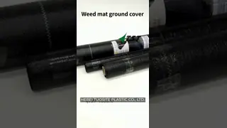 3.2oz 6ft x 300ft black color pp woven weed mat ground cover for agriculture garden