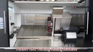 automatic tck80y slant bed cnc lathe precision metal turning center ce certified