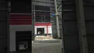 220v 380v sectional industrial door customized for metal processing plants