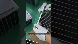 industrial aluminum heat sink with precision extrusion molding anodized surface and cnc precision