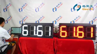 led fuel price signs red amber green blue white digit height 4