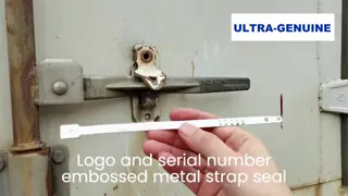 118*8.2*0.7mm pull tight locking metal security seals shipping container seals