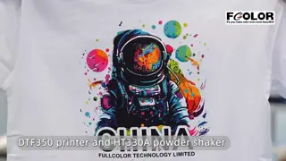 fcolor 350 dtf printer roll pet film t shirt textile printing machine a3 dtf flatbed printer and dtf