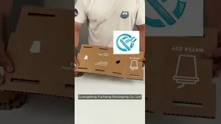 eco packaging premium corrugated box for coffee ceramic cups candles custom branding