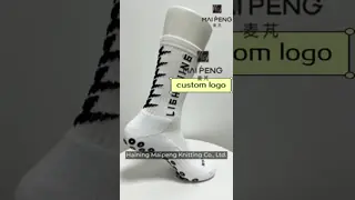 colorful football cushioned compression socks unisex anti slip crew soccer socks