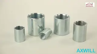 ul listed 1/2 inch to 4 inch metal emt conduit connectors with pvc insulated throad