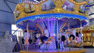 18w adventureland kiddie rides carousel garden amusement park 16 seat