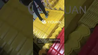 1050mm width acoustic corrugated pvc roofing sheets for villa / hotel