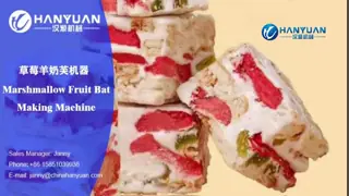 marshmallow nougat snowflake crisps cutting machine