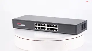16 port gigabit ethernet switch with 4.1m buffer memory plug and play operation