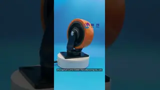 polyurethane wheels with bearings larger extra heavy duty ball caster steel wheel  singel  6