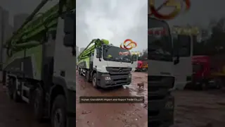 zoomlion hbt80.16.174su trailer mounted concrete pump 174 kw diesel engine