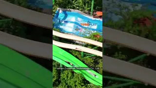 fiberglass slides water playground small size aquatic amusement park water play equipment water hous