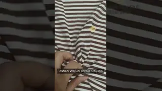 100% cotton yarn dyed stripe knit fabric for activewear
