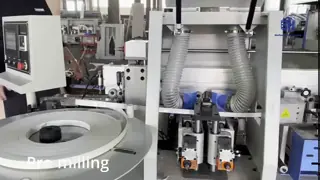 fully automatic 8 function edge banding machine for pvc woodworking