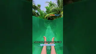 custom-sized indoor/outdoor water slide equipment fiberglass swimming pool slides water parks