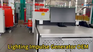 100kv-4800kv lightning impulse voltage generator high voltage test system
