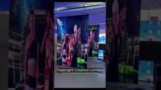 ultra-thin 53mm p1.95 double-sided led panel 1000×250mm quick-install indoor use