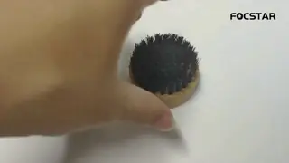 beard grooming sample small cute customized logo brush bamboo wood bristles