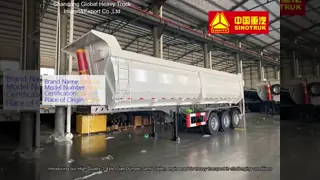3-axle lowbed semi trailer for heavy equipment transport