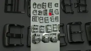 stainless steel watch buckle with ip plating and multiple finishes polished brushed sandblasted