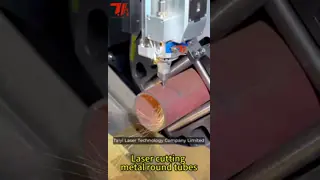 cnc semi-auto round square tube fiber laser cutting machine