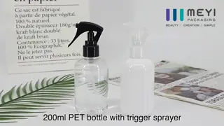 24/410 pet 200ml bottle packaging with trigger spray pump