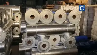 fire retardant fiberglass aluminum foil fiberglass cloth laminated thermal insulation cloth