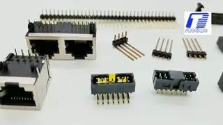 right angle 2.54mm 6 pin box header connector dual row pin header