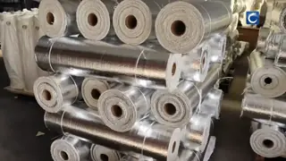 flame retardant engine protective aluminum foil fiberglass cloth eco friendly