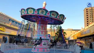 24 seat swing kiddie amusement rides merry go round carousel 11.5w
