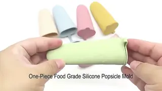 popsicle molds,6 pieces silicone ice pop molds,drip free popsicle maker for kids,bpa free freezer