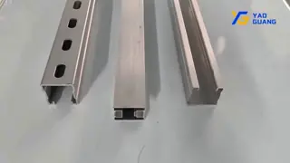 q235b q355b galvanized c channel 41x21 square angle slotted metal channel