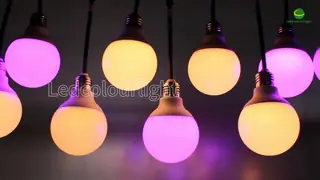 80mm artnet addressable hanging e27 dmx led festoon rgb pixel light bulb