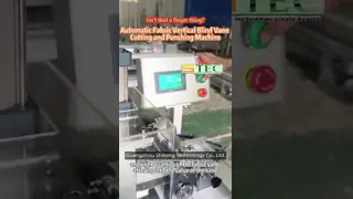 vertical blind fabric cutting and punching machine