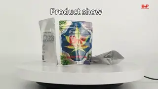 hot sell custom matte smell proof child proof resealable mylar doypack 3.5g 14g 28g food grade